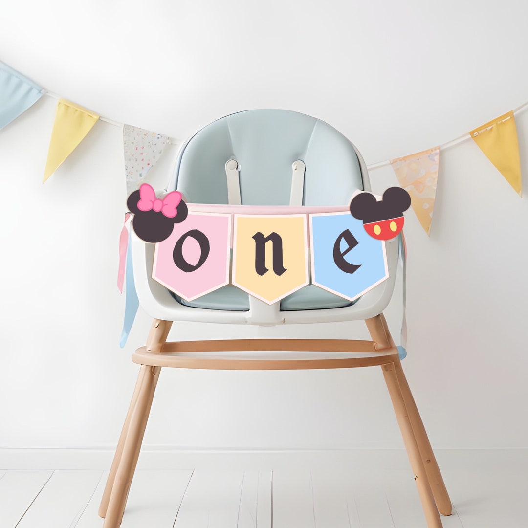 Happiest Birthday High Chair Banner, Magical Party High Chair Banner ...