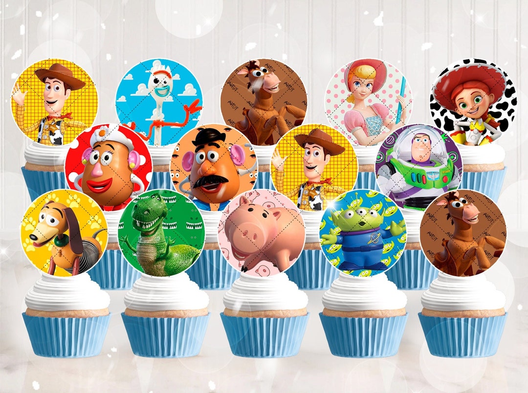 Toy Story Cupcake Topper Toy Story Printable Cupcake Topper - Etsy