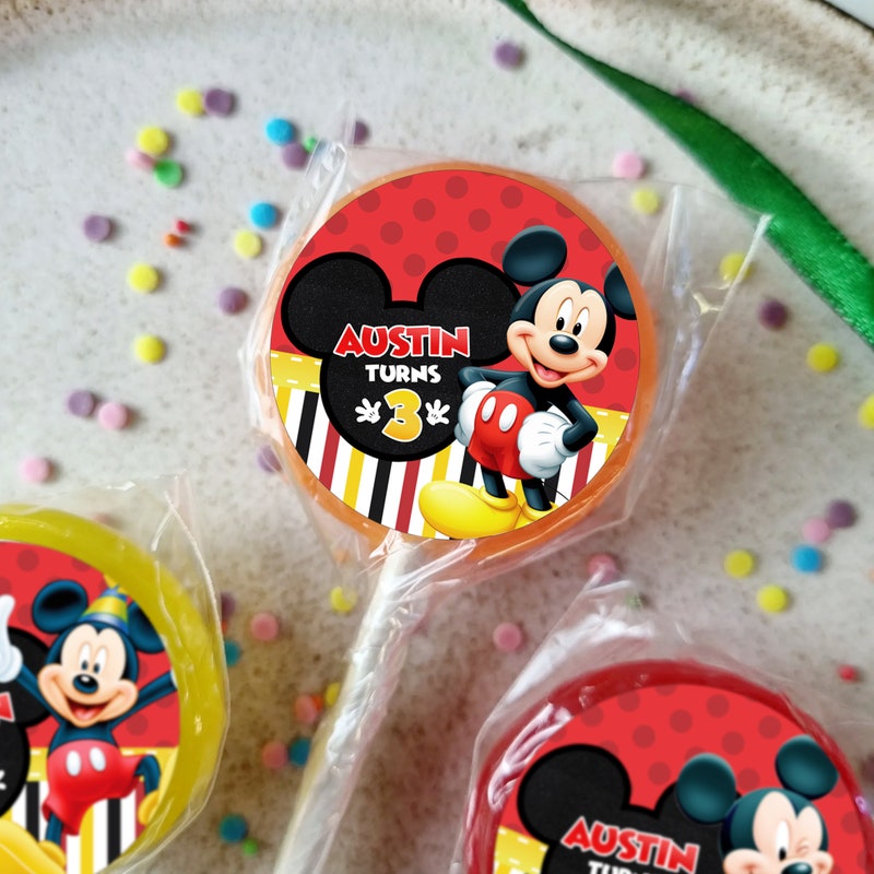 Lollipop Minnie Mouse Stickers - Etsy
