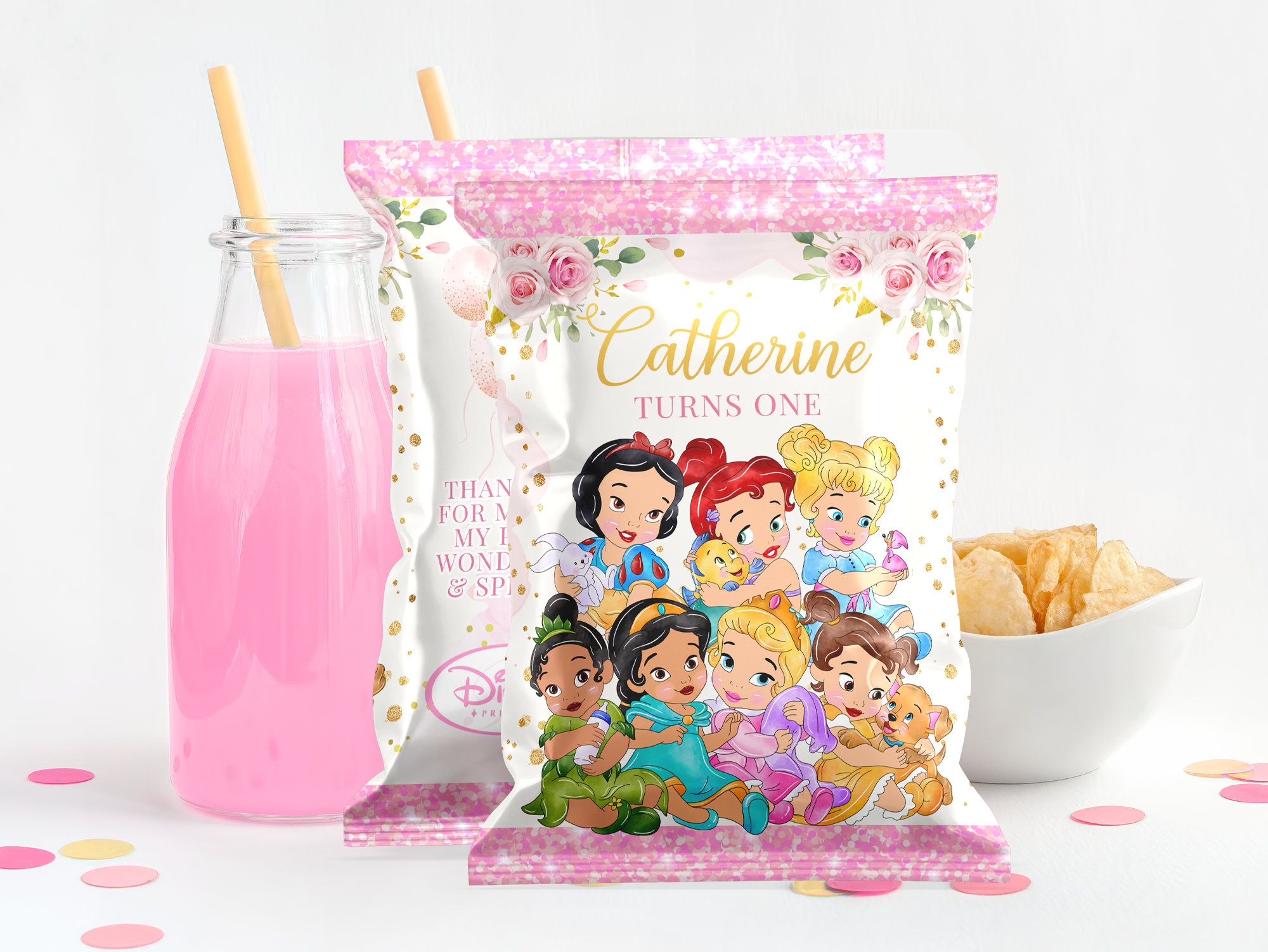 Baby Princess Chip Bag Label, Baby Princess Chip Bag, Baby Princess ...