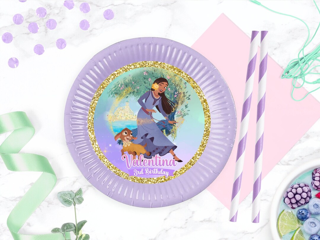 Wish Circle Label, Wish Cake Topper, Wish Charger Plate Insert, Wish ...