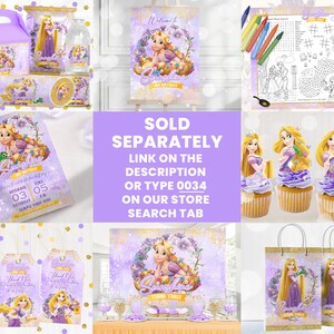 Tangled Rapunzel Cake Topper Tangled Rapunzel Birthday Cake - Etsy