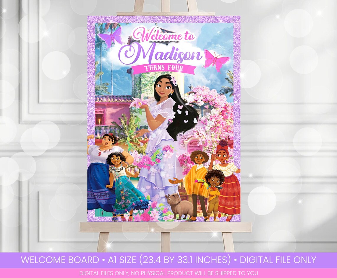 Encanto Isabela Welcome Banner Encanto Isabela Welcome Board - Etsy