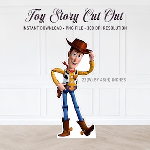 Toy Story Cutout, Woody Cutout, Toy Story Stand up Prop, Toy Story ...