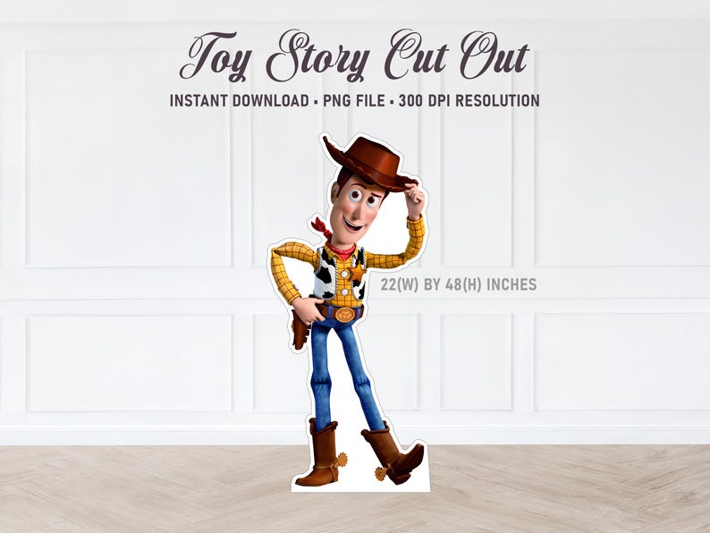 Toy Story Cutout, Woody Cutout, Toy Story Stand up Prop, Toy Story ...