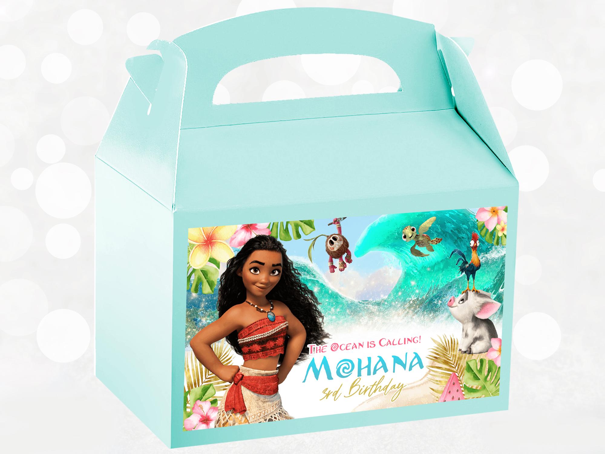 Moana Gable Box Label, Moana Treat Box Label, Moana Treat Box Party ...