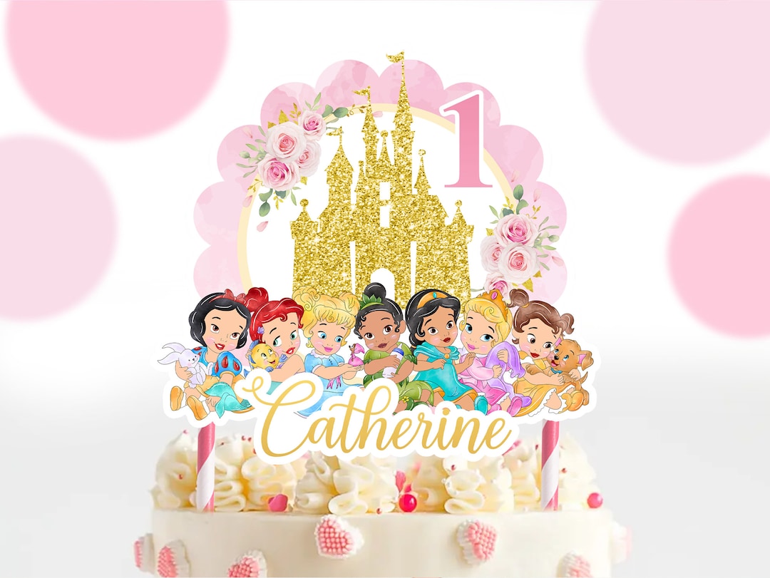 Baby Princess Cake Topper, Baby Princess Centerpiece, Baby Princess ...