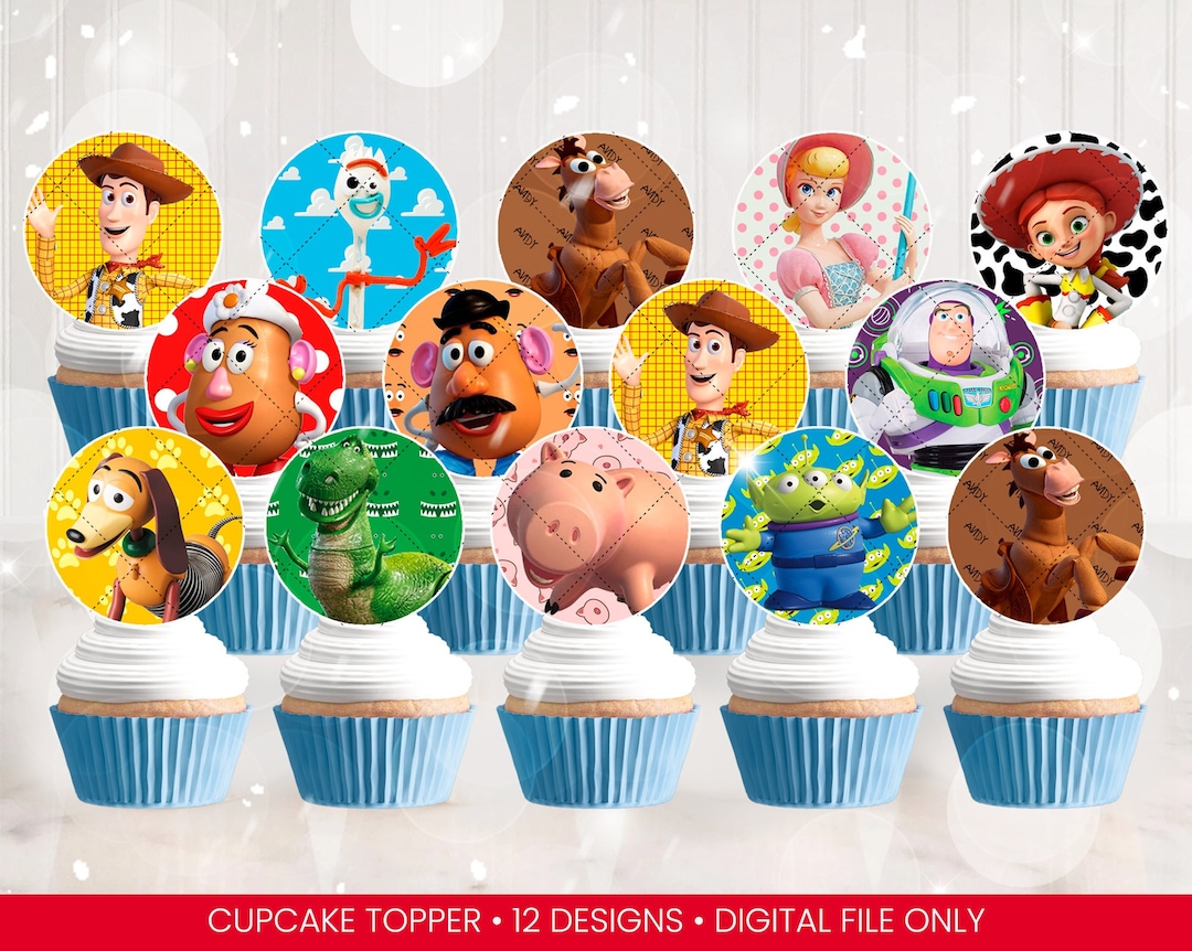 Toy Story Cupcake Topper Toy Story Printable Cupcake Topper - Etsy