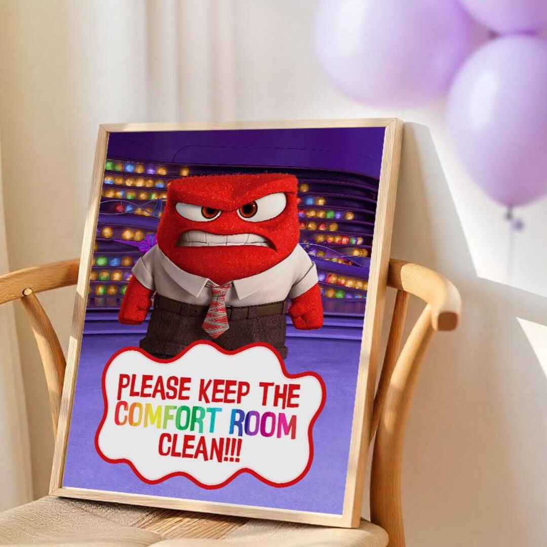 Inside Out Party Sign, Inside Out Party Signage, Inside Out Birthday ...