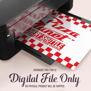 Toy Story Sign, Pizza Planet Sign, Toy Story Party Signage Printable ...