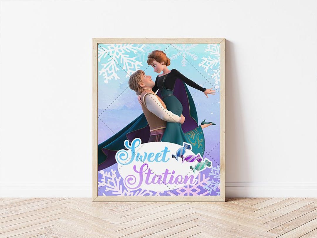 Frozen Party Sign Sweet Station, Frozen Party Sign, Frozen Party ...