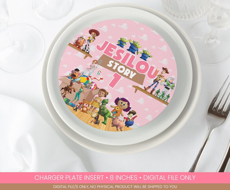 Toy Story Girl Charger Plate Insert Toy Story Girl Plate - Etsy