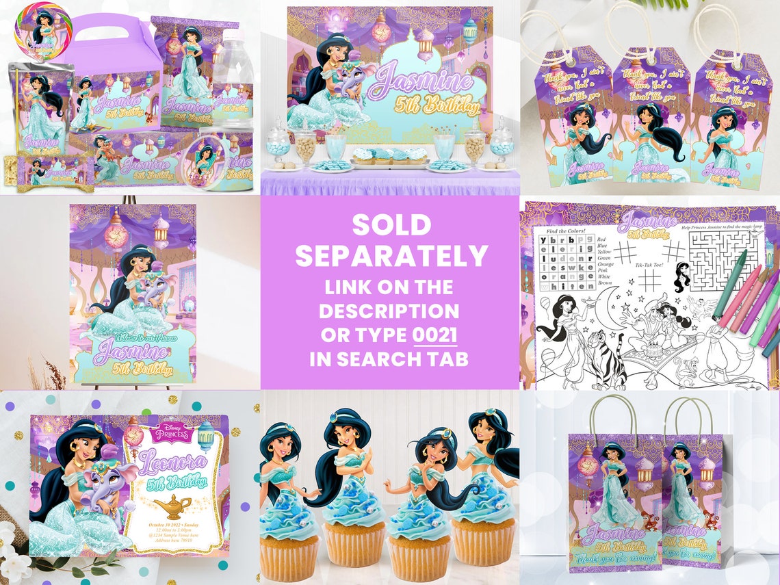 Princess Jasmine Charger Plate Insert Princess Jasmine Plate - Etsy