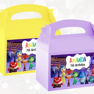 Inside Out Gable Box Label, Inside Out Treat Box Label, Inside Out ...