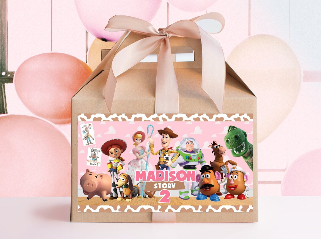 Toy Story Girl Gable Box Label, Toy Story Girl Treat Box Label, Toy ...