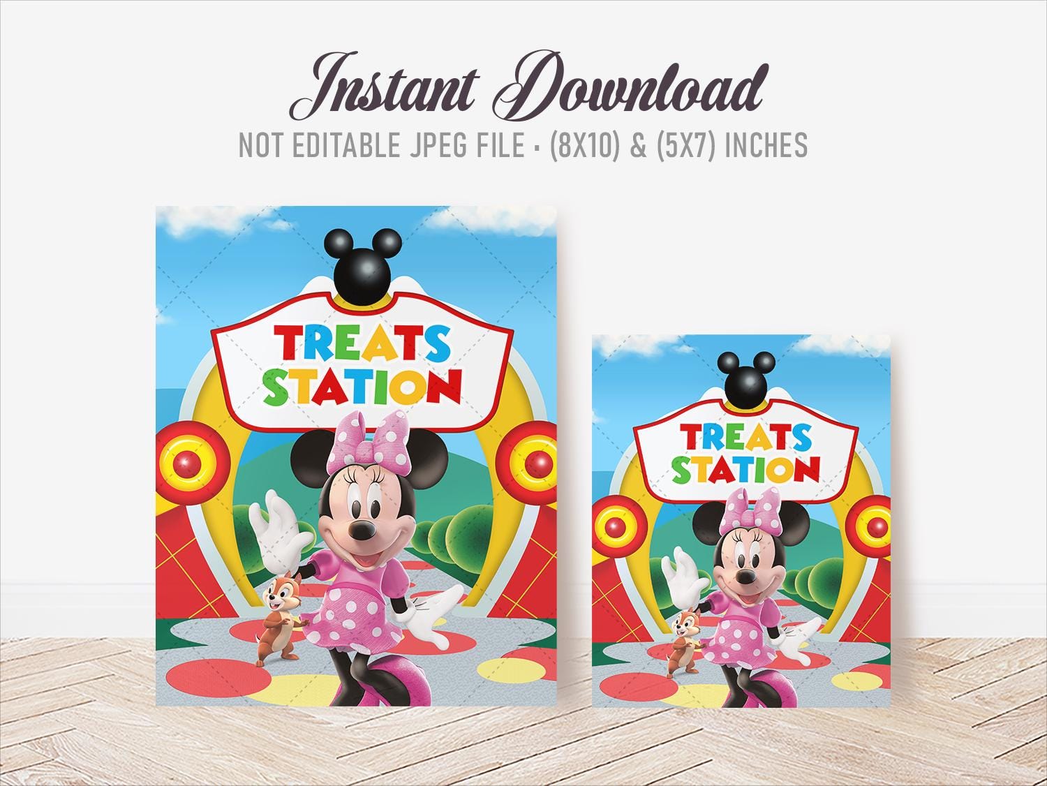 Mouse Clubhouse Treats Station Sign, Party Signage (INSTANT DOWNLOAD ...