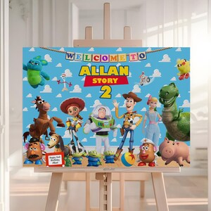 Toy Story Welcome Banner, Toy Story Welcome Board, Toy Story Printable ...