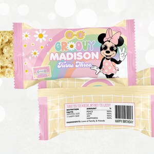 Mouse Groovy Party Favors Template, Mouse Groovy Chip Bag Label, Mouse ...