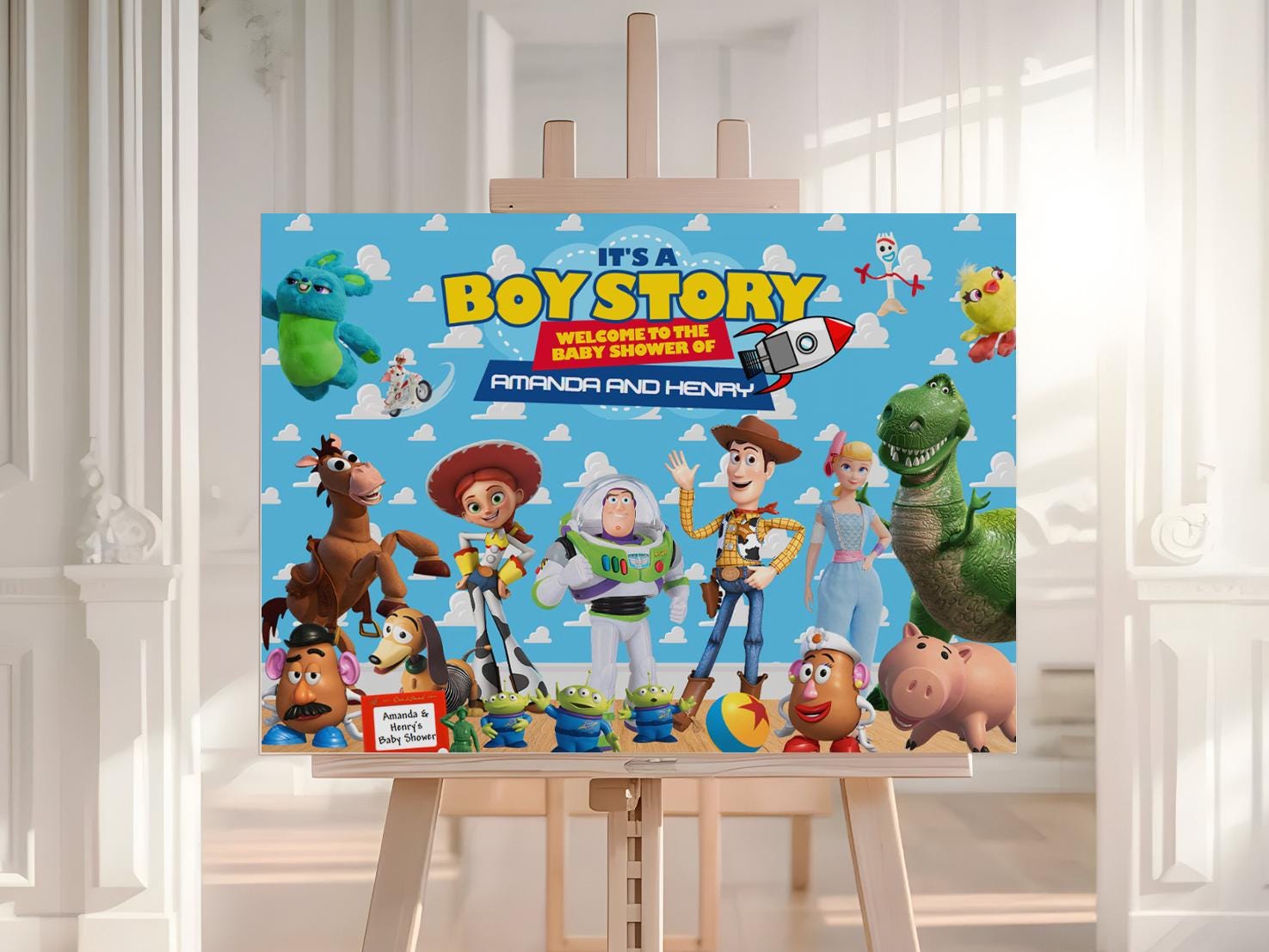 Its a Boy Story Welcome Sign, Toy Story Welcome Banner, Toy Story ...