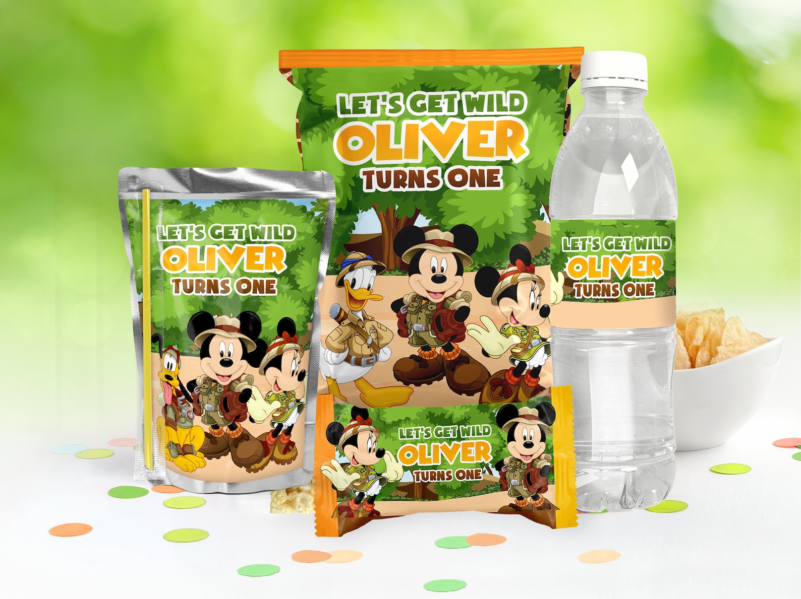 Mouse Safari Party Favors Template, Mouse Safari Treats Template, Mouse ...