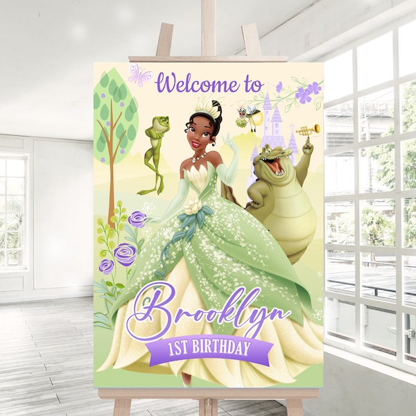 Princess and Frog Welcome Sign - Etsy