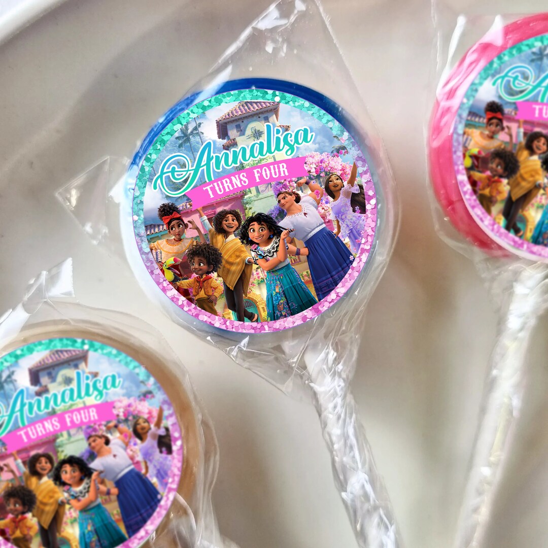 Encanto Mirabel Lollipop Label, Encanto Circle Label, Encanto Lollipop ...