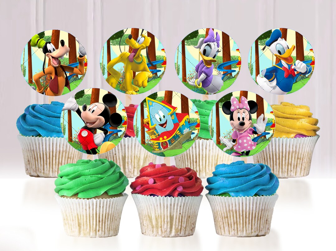 Mouse Fun House Cupcake Topper, Mouse Funhouse Printable Cupcake Topper ...