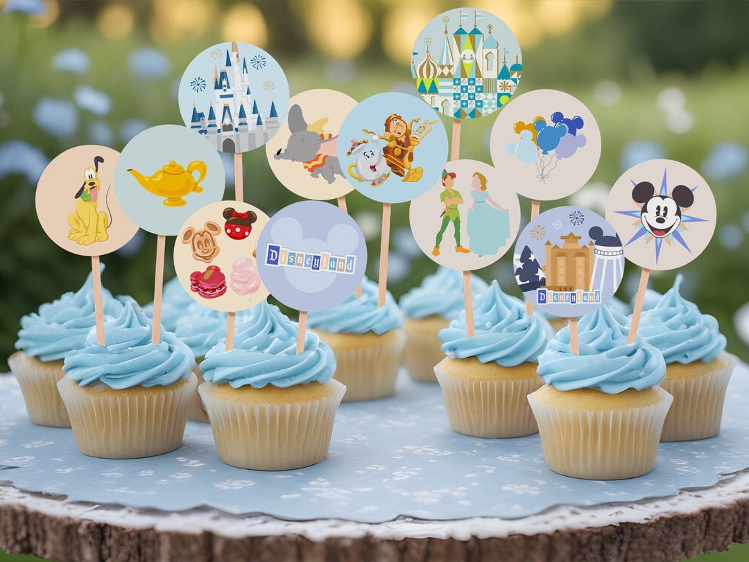 Happiest Birthday Cupcake Topper, Magical Party Cupcake Topper, Theme ...