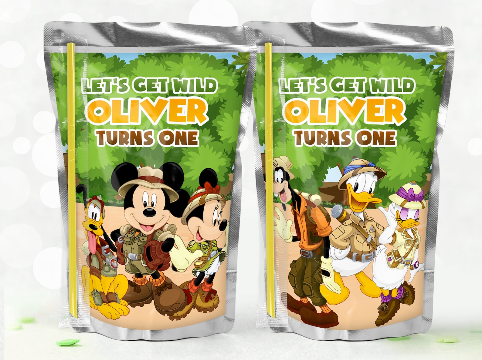 Mouse Safari Party Favors Template, Mouse Safari Treats Template, Mouse ...