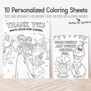 Frozen Coloring Pages, Frozen Birthday, Frozen Coloring, Frozen Goodie ...