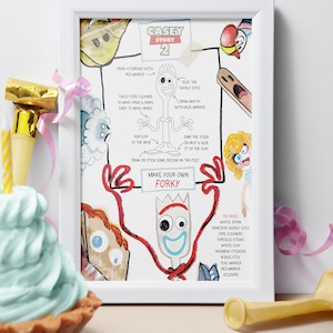 Toy Story Make Your Own Forky Sign, Toy Story Forky Sign, Toy Story ...