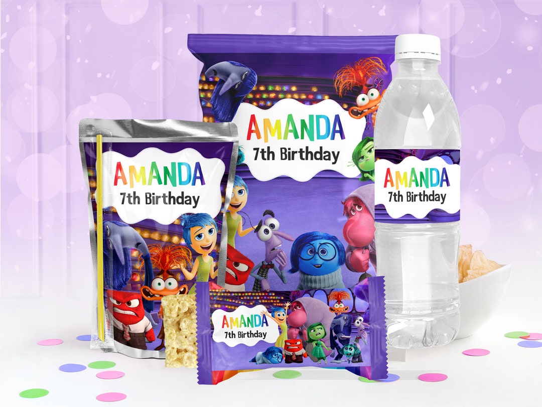 Inside Out Party Favors, Inside Out Treats Template, Inside Out Chip ...