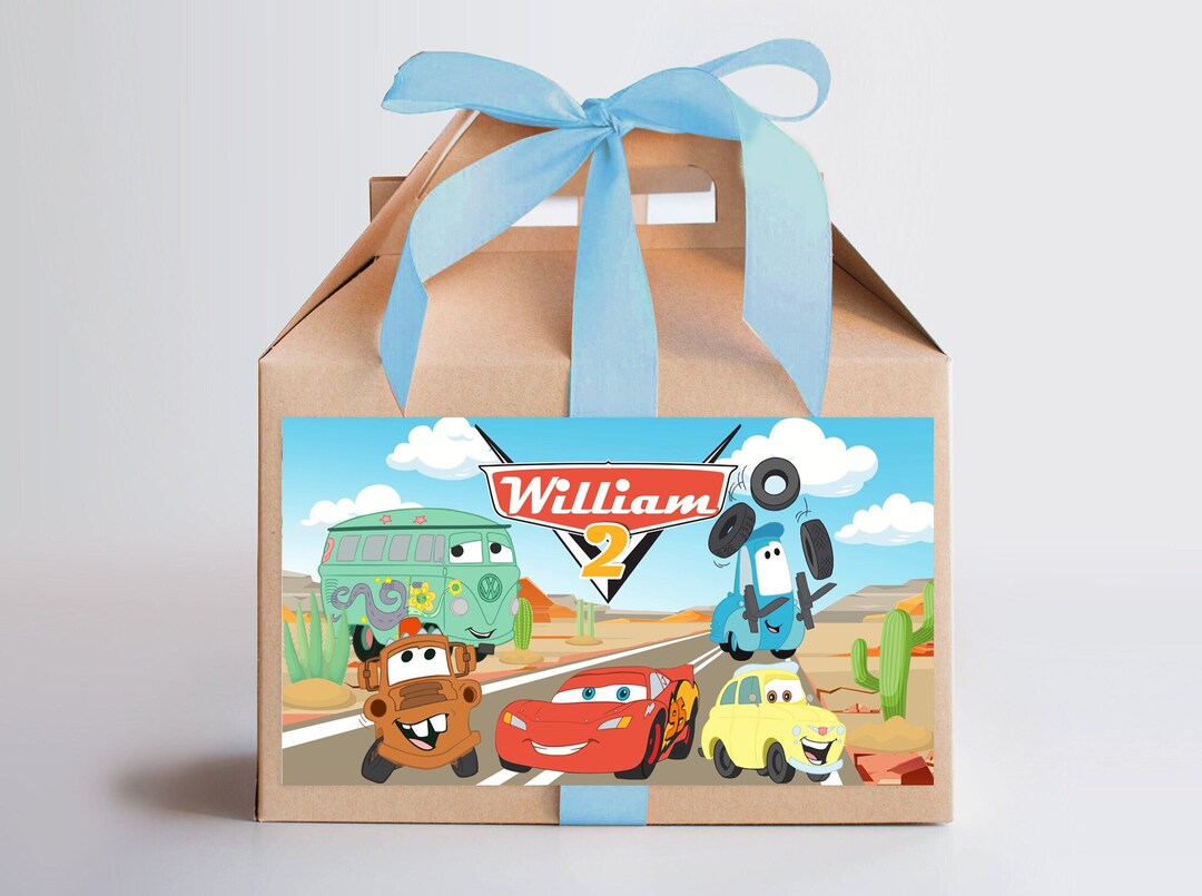 Cars Radiator Spring Gable Box Labels, Printable Templates, Kids ...