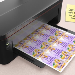 Tangled Rapunzel Thank You Tags, Tangled Rapunzel Giveaway Labels ...