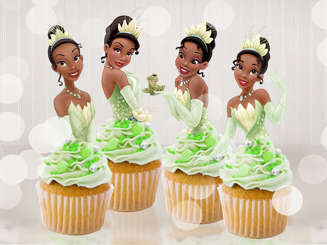 Princess Tiana Cupcake Topper, Princess Tiana Printable Cupcake Topper ...