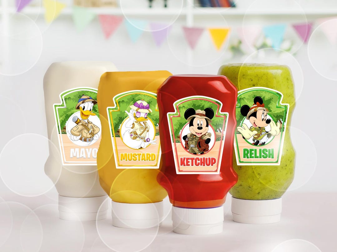 Mouse Safari Condiments Label, Mouse Safari Printable Condiments Label ...