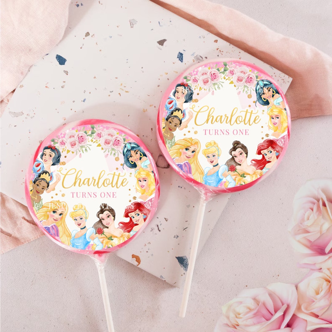 Princess Lollipop Label, Princess Circle Label, Princess Lollipop Label ...