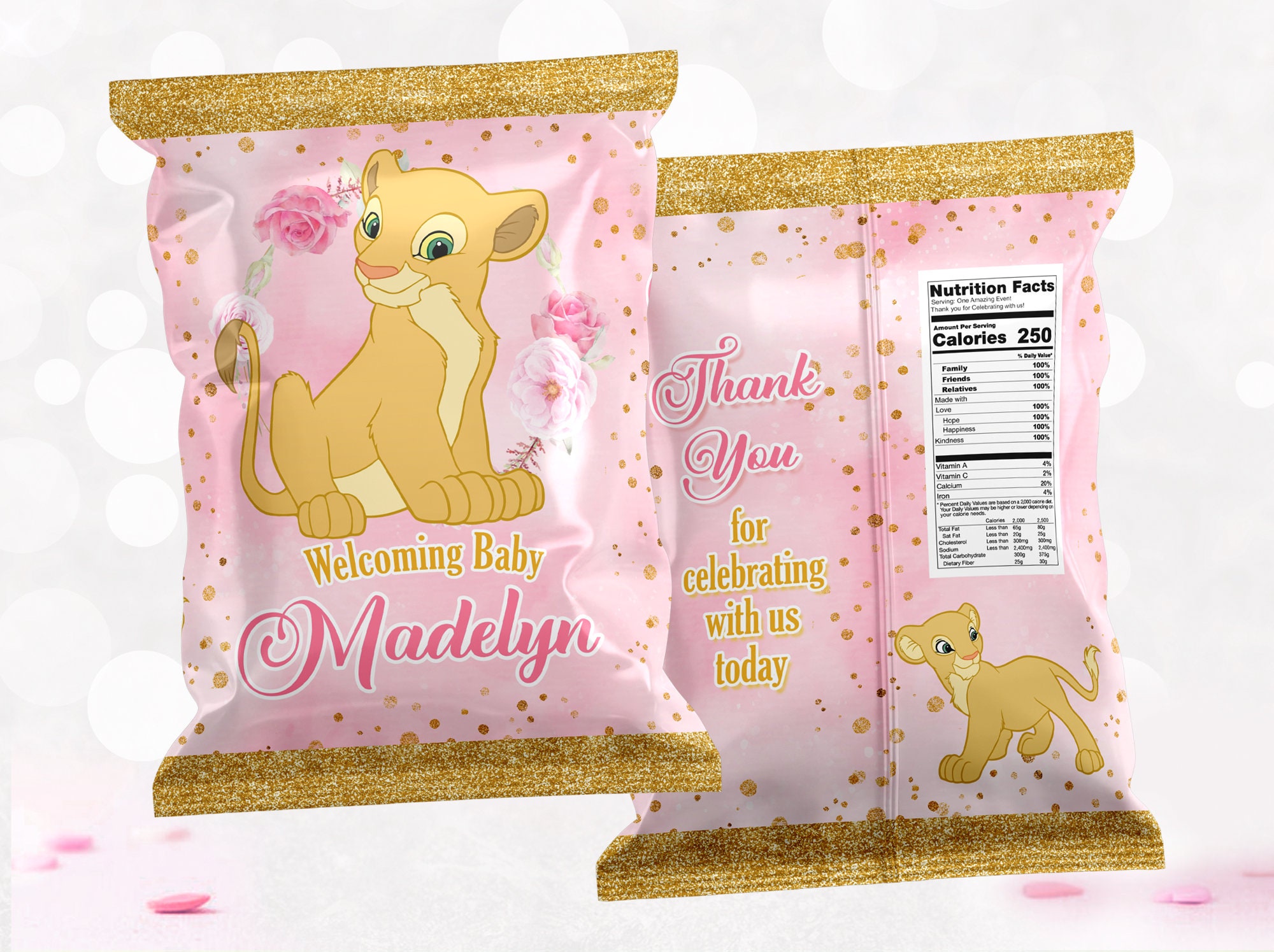 Lion King Nala Baby Shower, Lion King Nala Birthday Printables, Lion ...