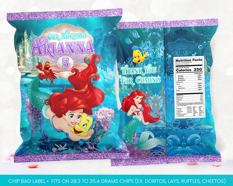 Little Mermaid Ariel Party Package Little Mermaid Ariel - Etsy