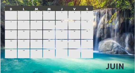 Calendrier Nature | Etsy