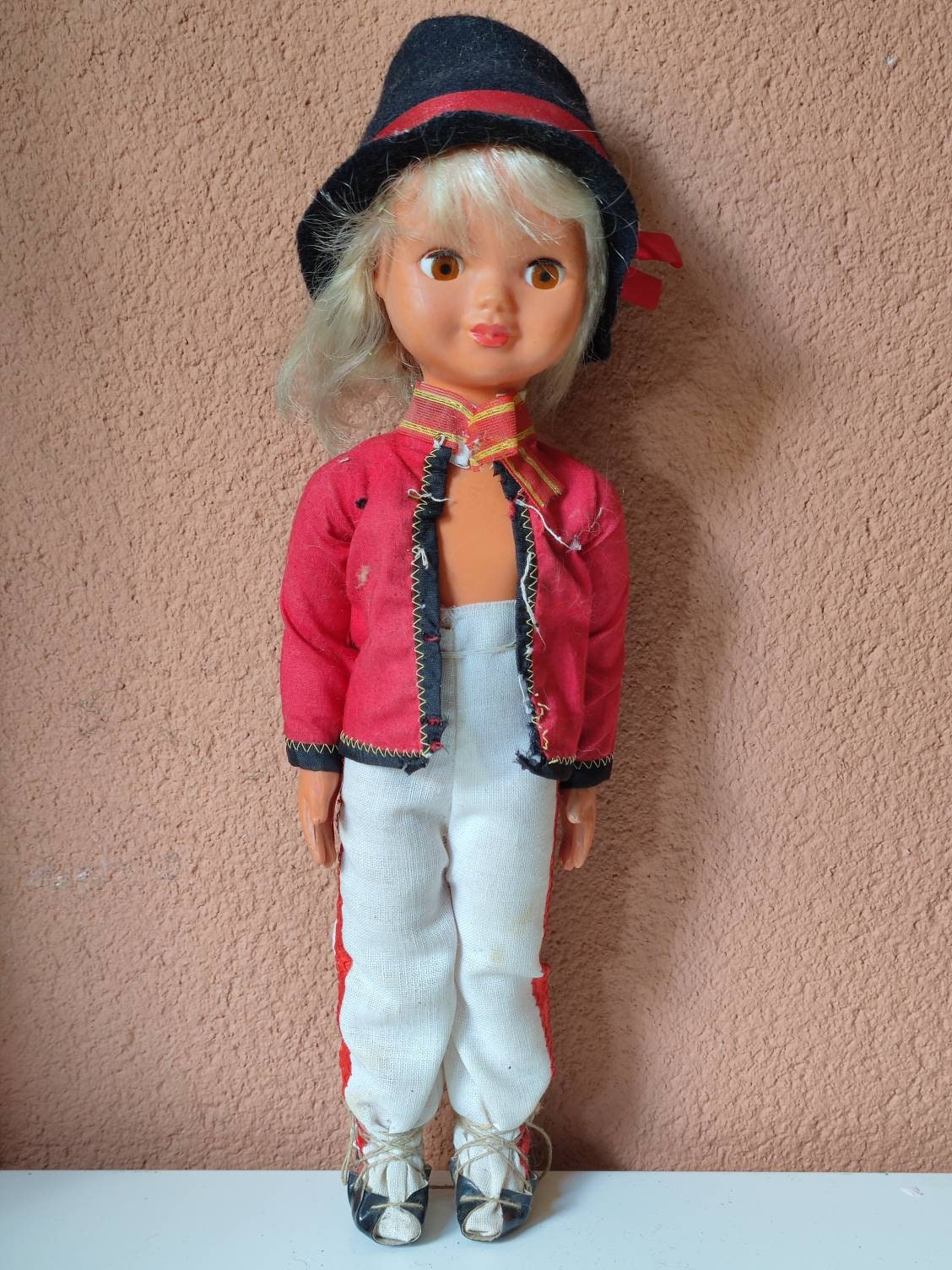 A Pair of Pink Vintage Dolls From Poland 37 Cm.polska Lalka - Etsy