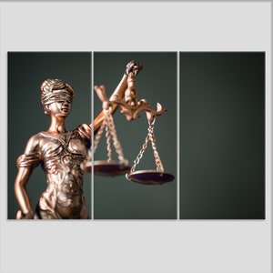 Law Canvas Wall Art, Lady Justice Canvas Print, Lawyer Wall Art, Lawyer ...