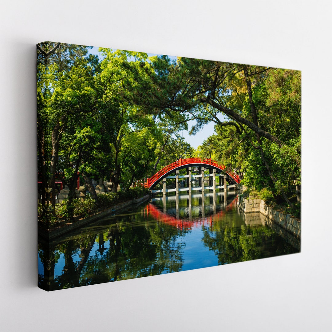Sumiyoshi Taisha Canvas Print, Osaka Skyline, Japan Wall Art - Etsy
