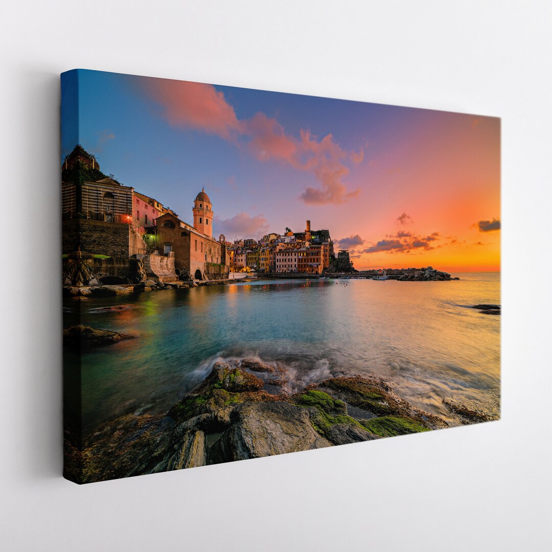 Cinque Terre Canvas Print, Cinque Terre Wall Art, Large Cinque Terre ...