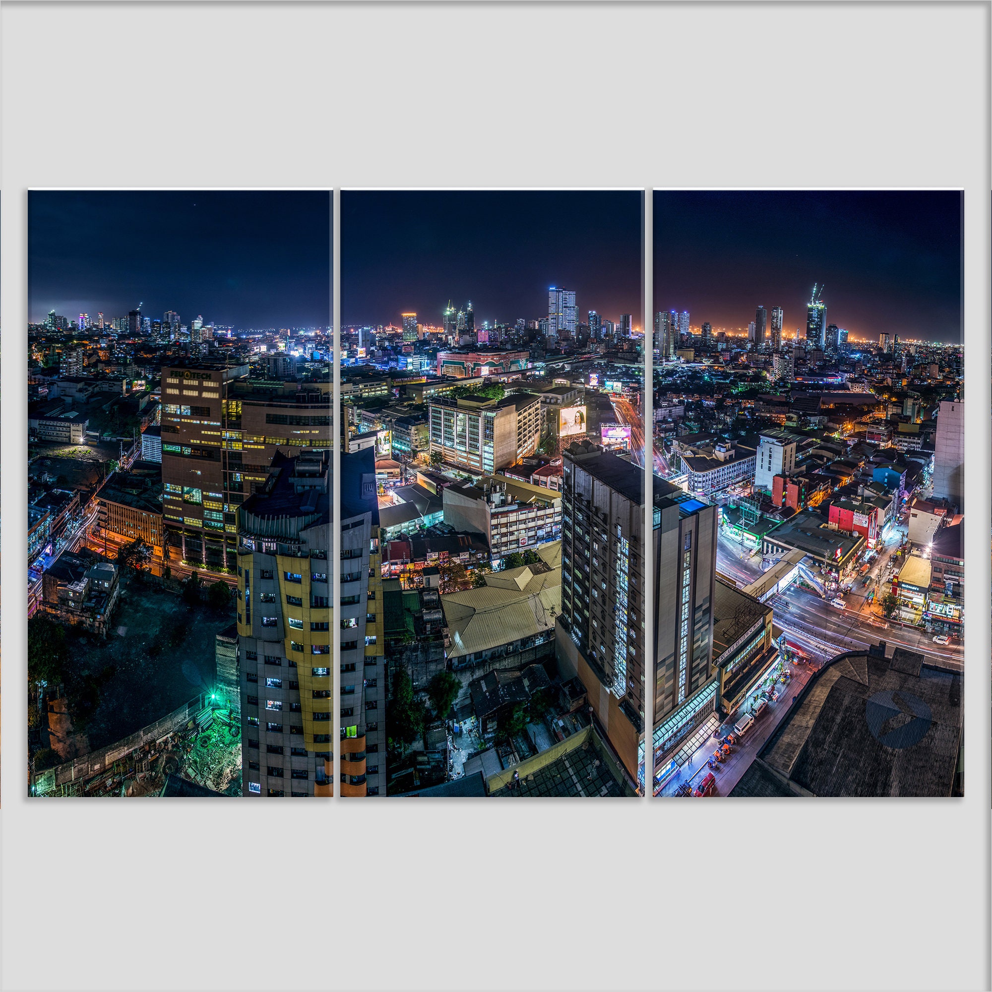 Manila Canvas Print, Manila Skyline, Philippines Wall Art - Etsy