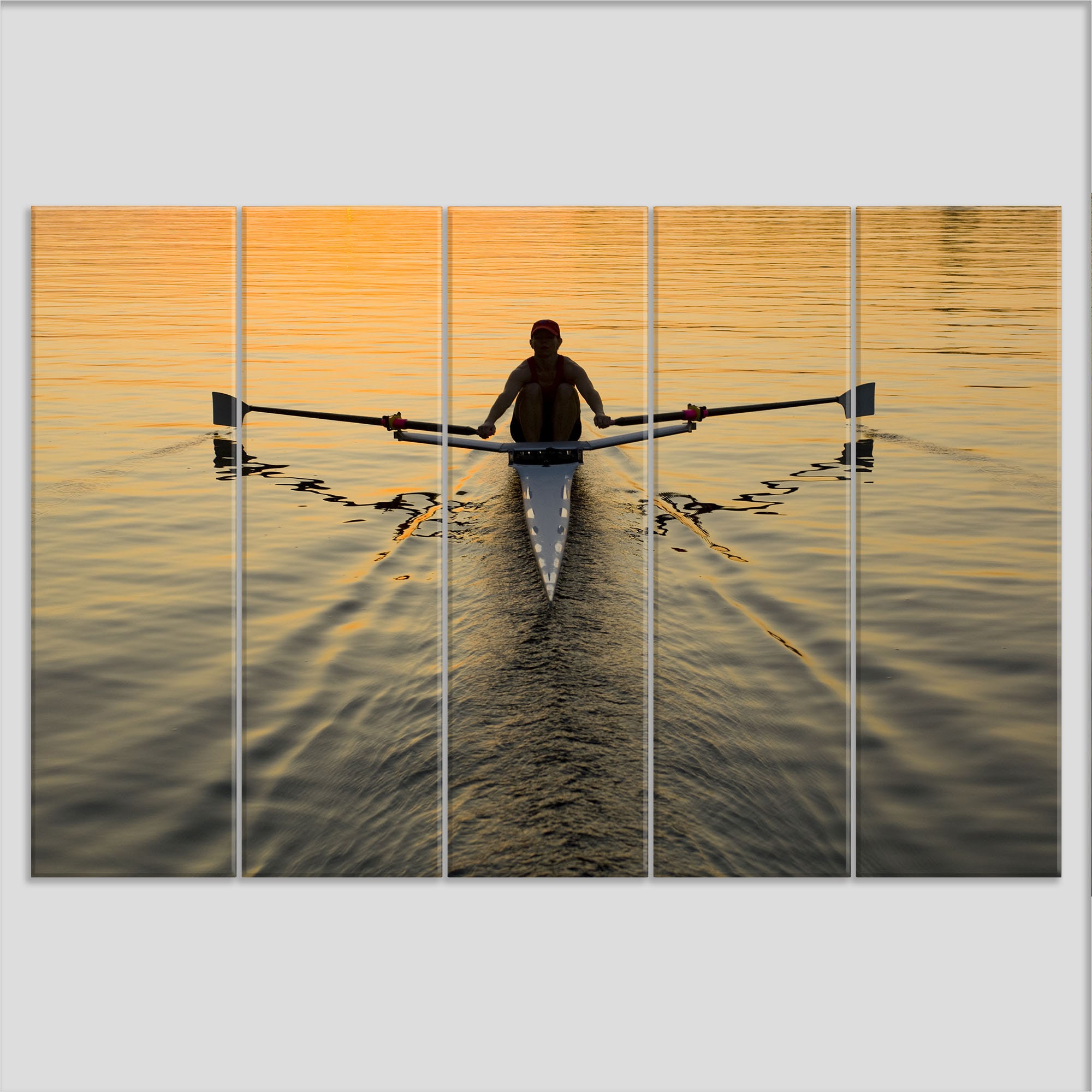 Rowing Wall Art, Rowing Canvas Print, Water Sports Wall Decor, Rower ...