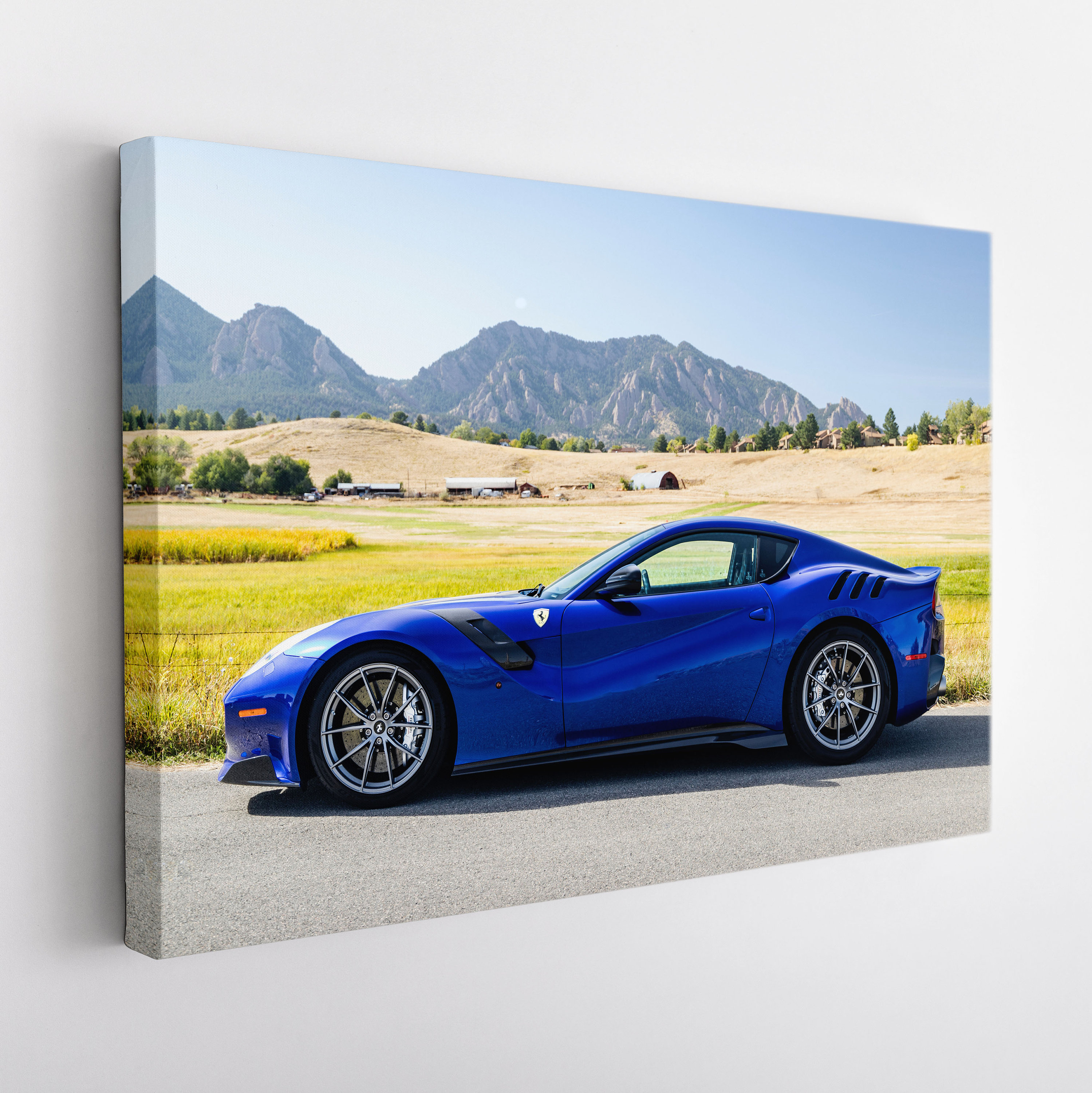 Ferrari F12 Blue Wallpaper