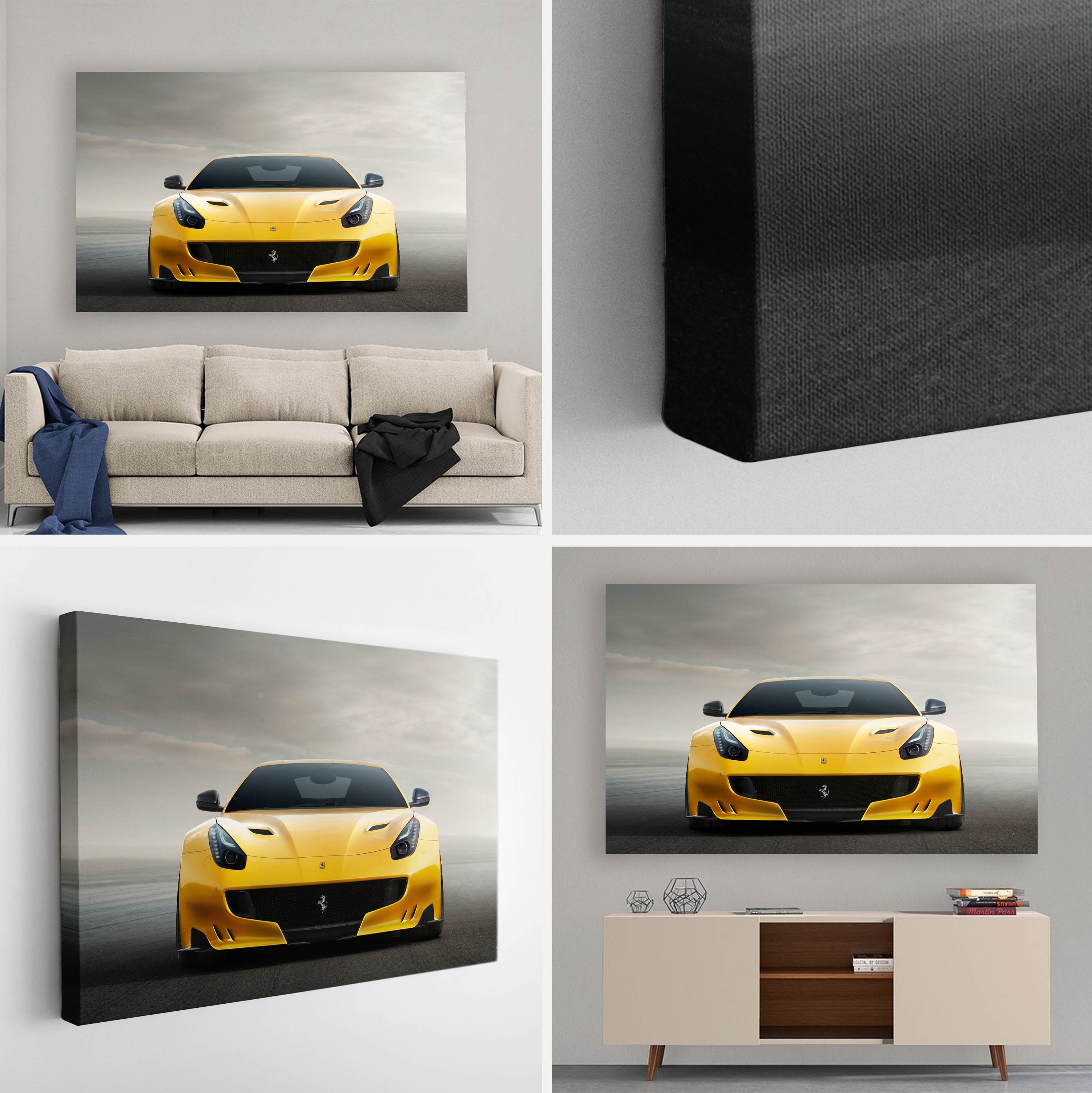 Ferrari F12 Berlinetta Canvas Print Ferrari Wall Art Sport - Etsy
