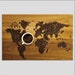 World Map From Coffee Beans Canvas Print, World Map Wall Art, Coffee ...
