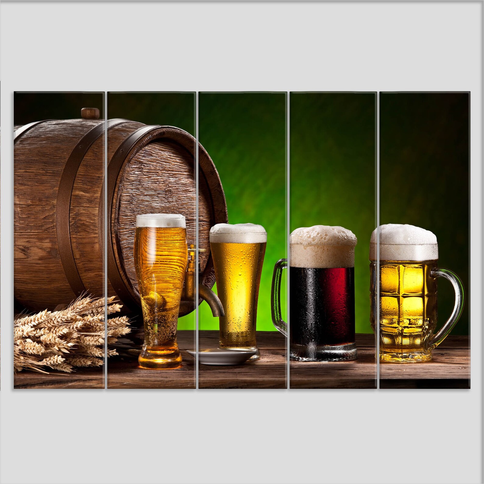 Beer Wall Art, Beer Canvas Print, Kitchen Wall Art, Alcohol Wall Art ...
